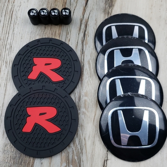 Honda | Accessories | Nwt Honda Type R Wheel Capscoastersvalve Caps ...